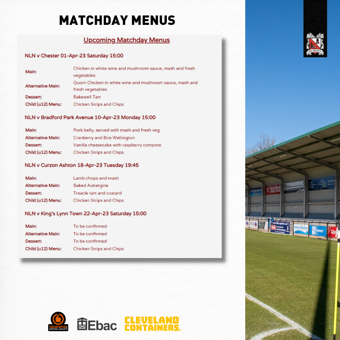 Matchday Hospitality - Darlington Football Club